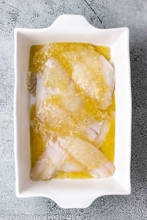 Baked Flounder Recipe With Lemon Garlic Butter