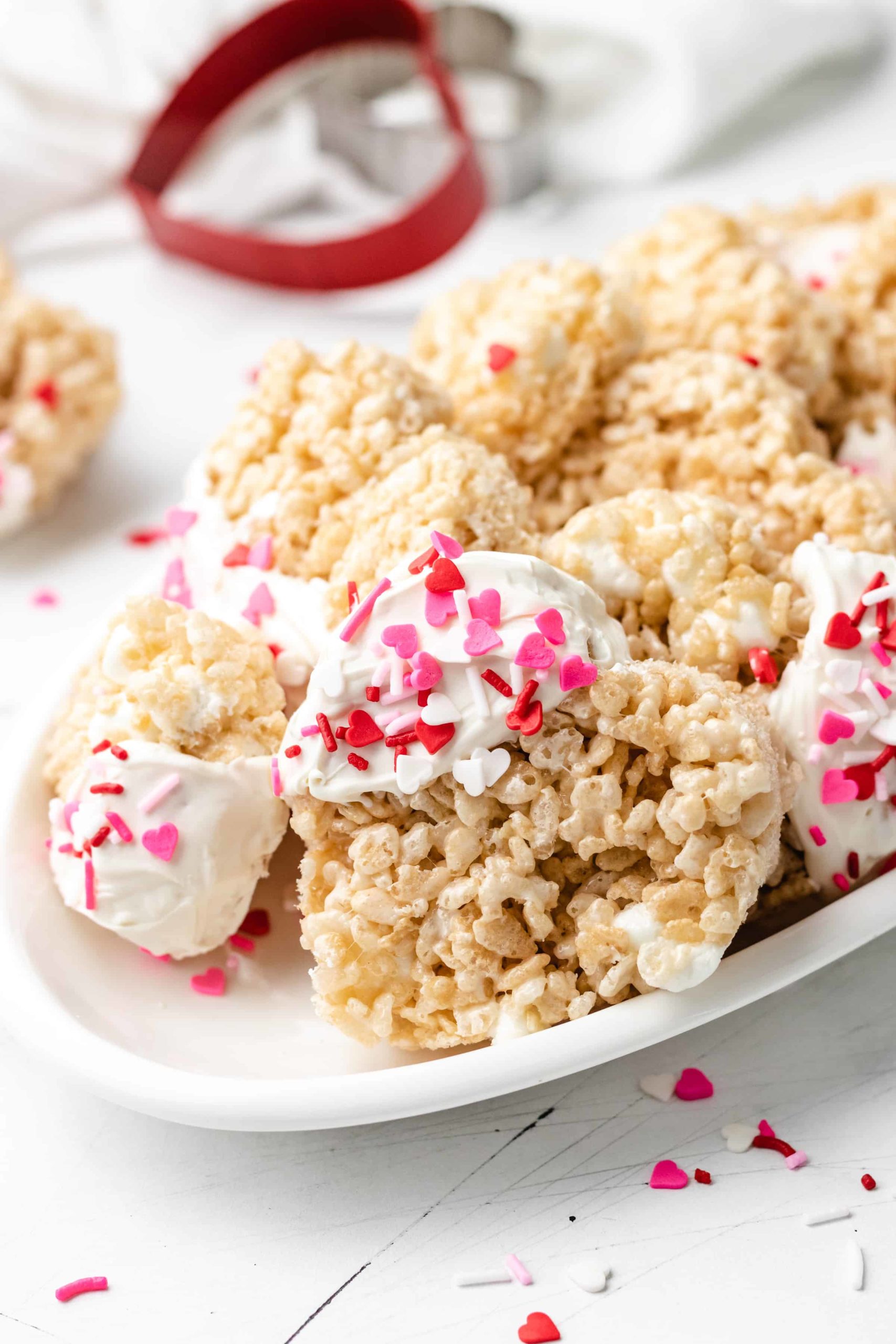Heart Shaped Rice Krispie Treats