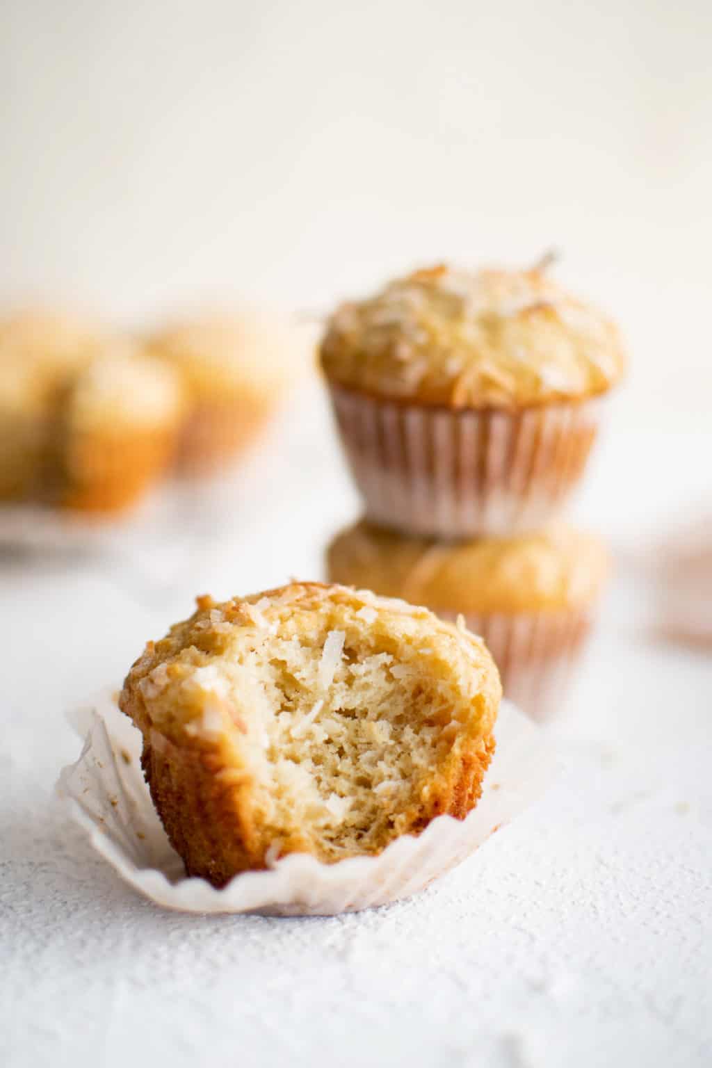 Coconut Muffins with Coconut Milk