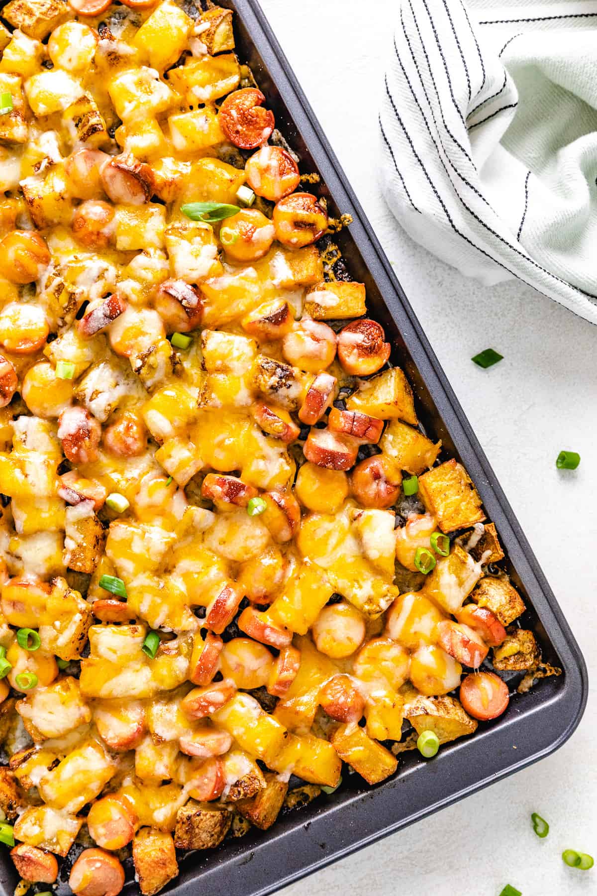 Oven Baked Hot Dogs and Potatoes Recipe (Cheap Meal Idea)