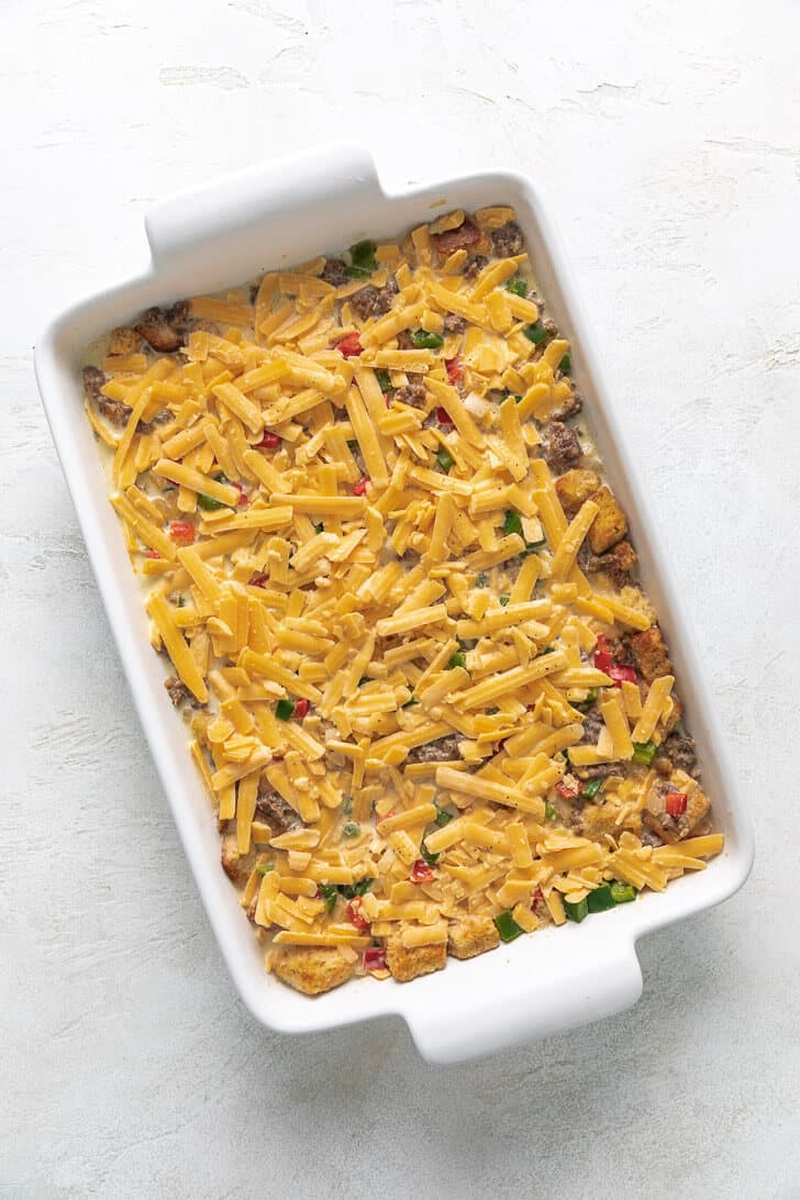 Egg Casserole with Croutons