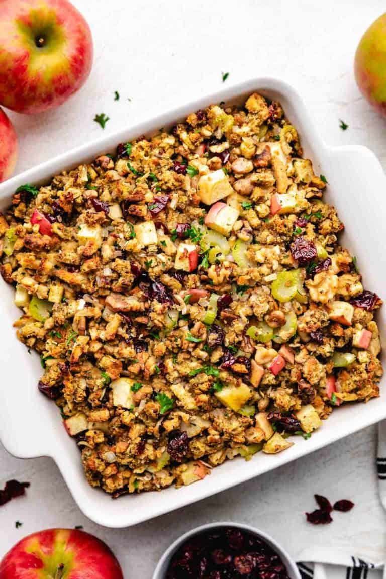 Apple Cranberry Walnut Stuffing