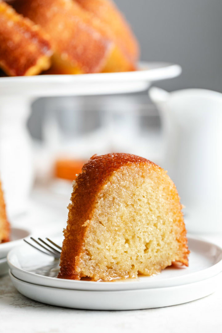 Moist Rum Cake Recipe (with Butter Rum Syrup)