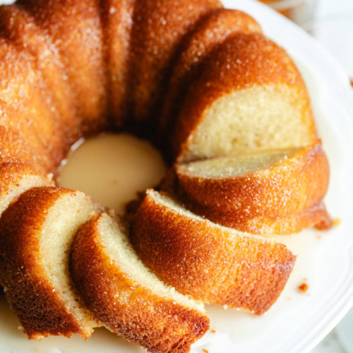 Moist Rum Cake Recipe (with Butter Rum Syrup)