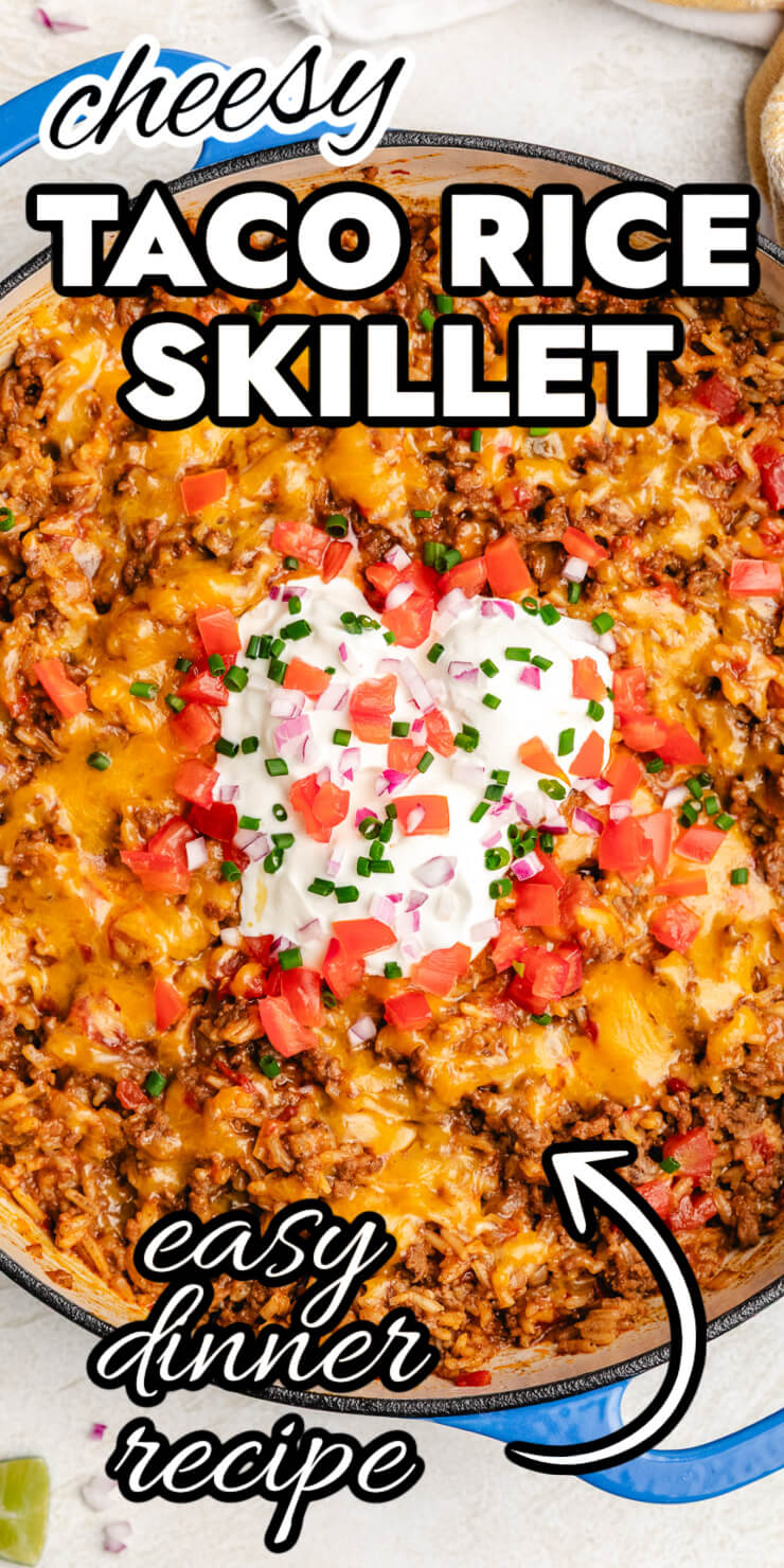 Cheesy One Pot Taco Rice