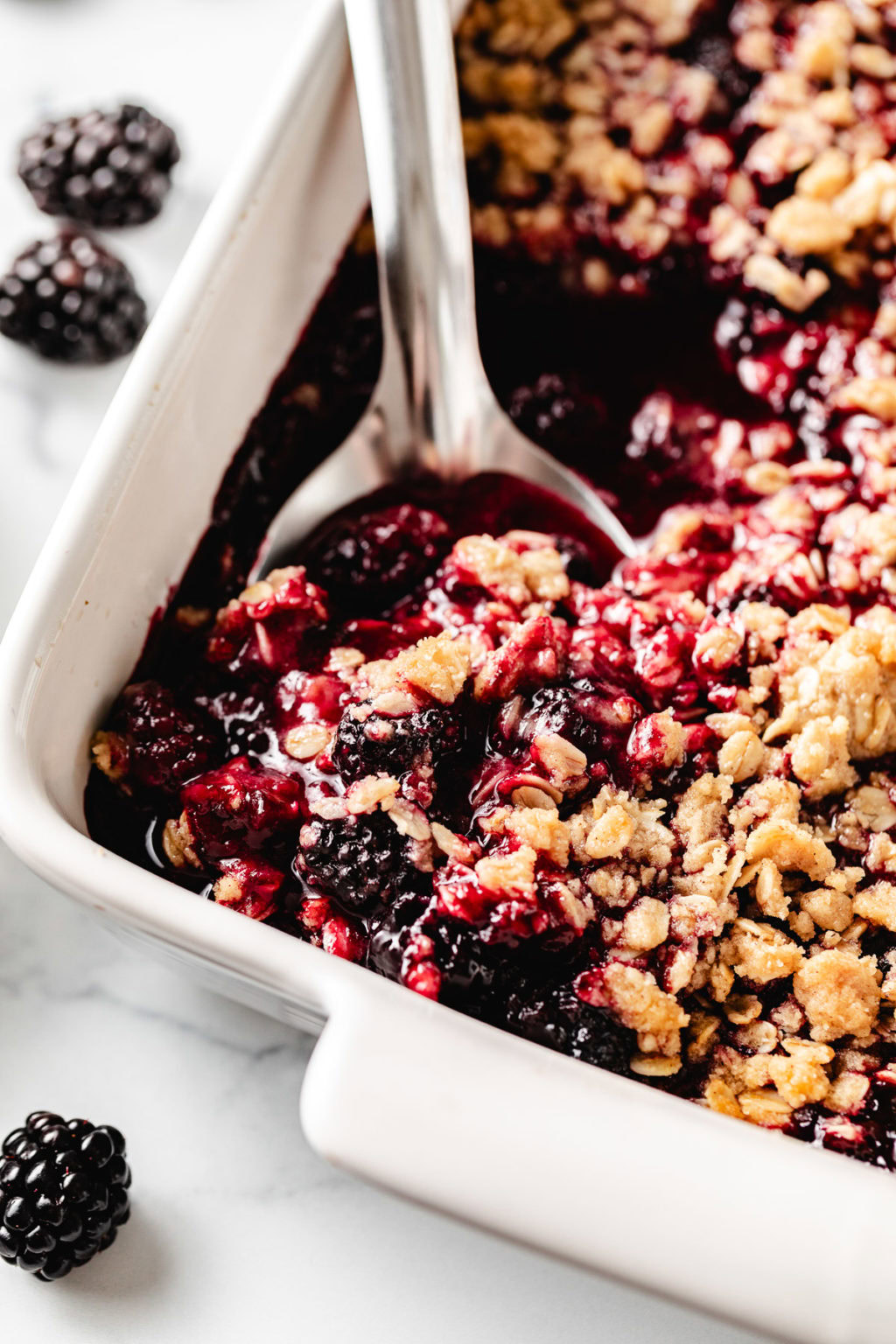Blackberry Crisp Using Frozen Blackberries