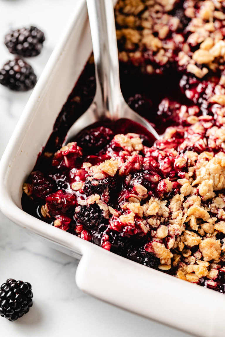 Blackberry Crisp Using Frozen Blackberries