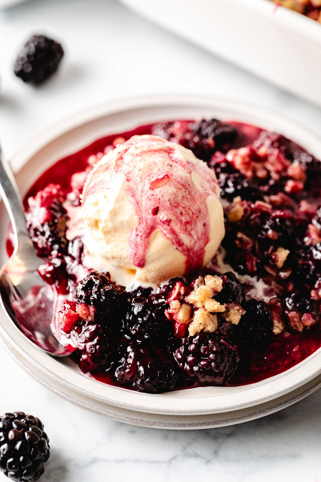 Blackberry Crisp Using Frozen Blackberries