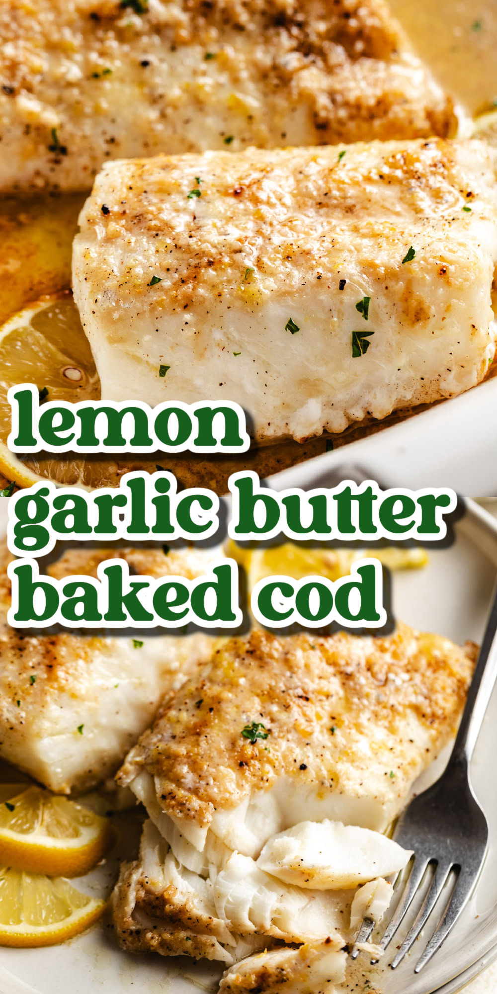 Easy Lemon Garlic Butter Baked Cod